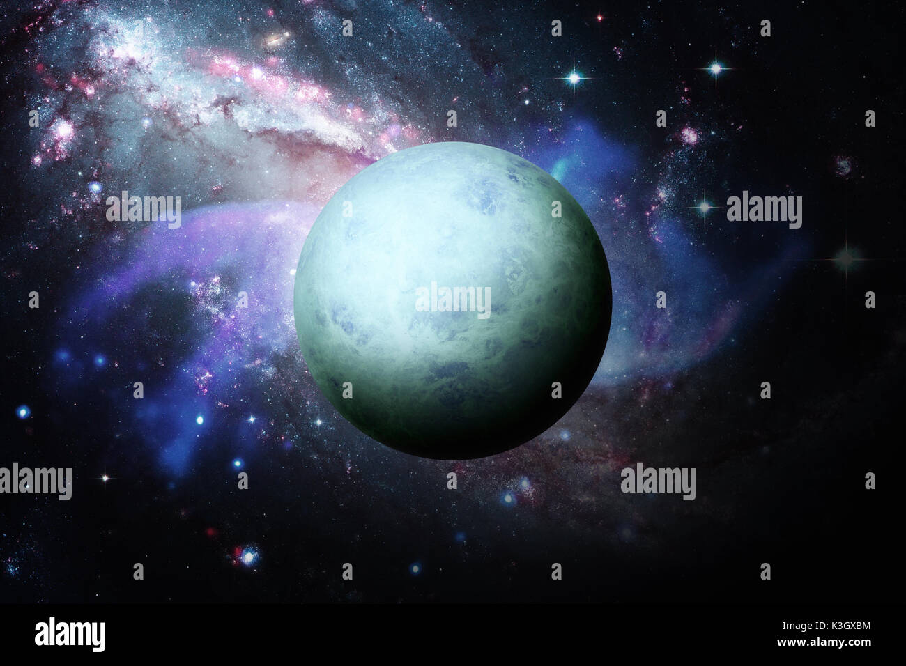 Solar System - Uranus. It is the seventh planet from the Sun and the ...