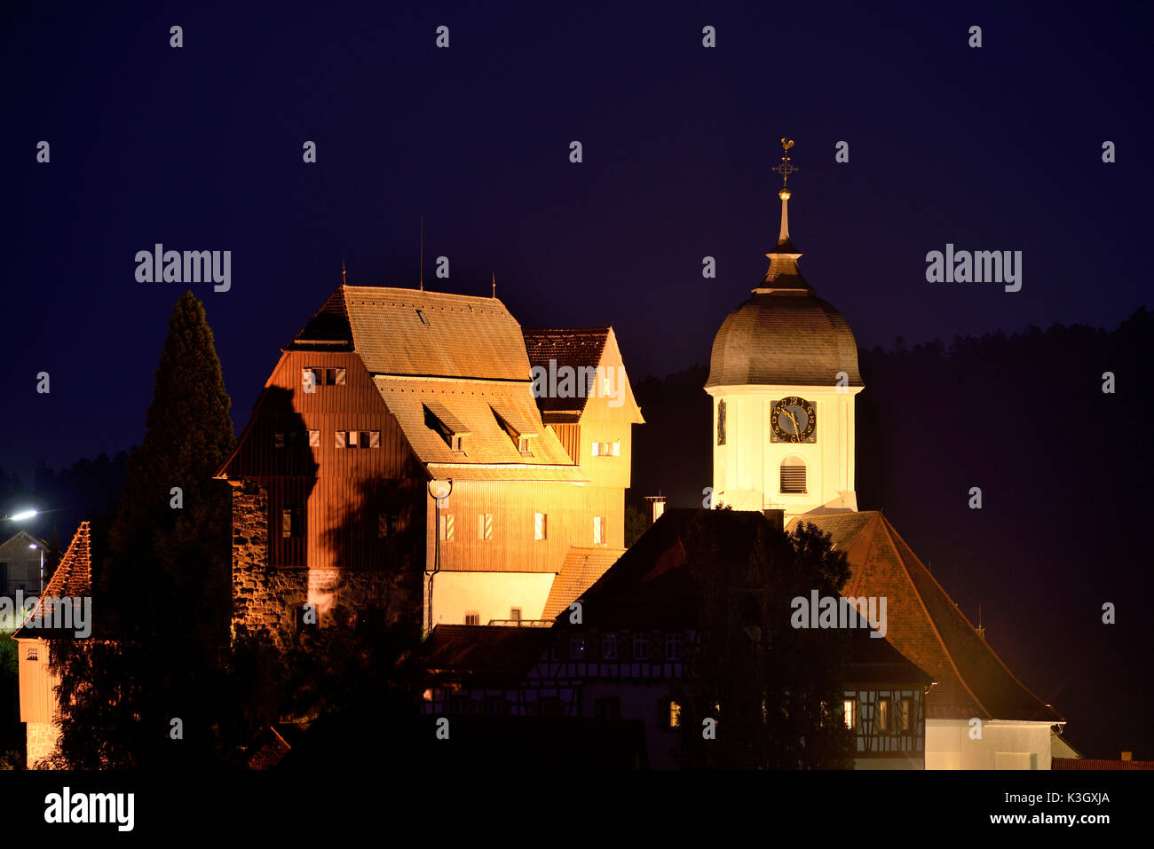 Altensteig, old castle Stock Photo - Alamy