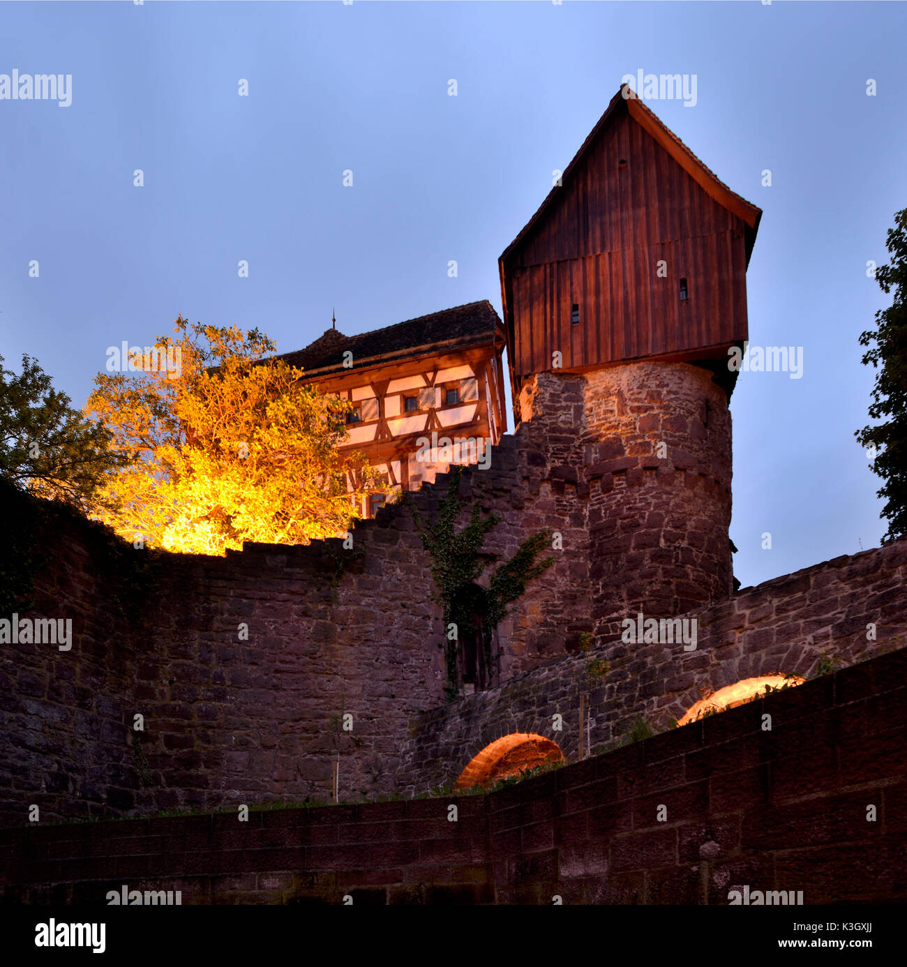 Altensteig, old castle Stock Photo - Alamy