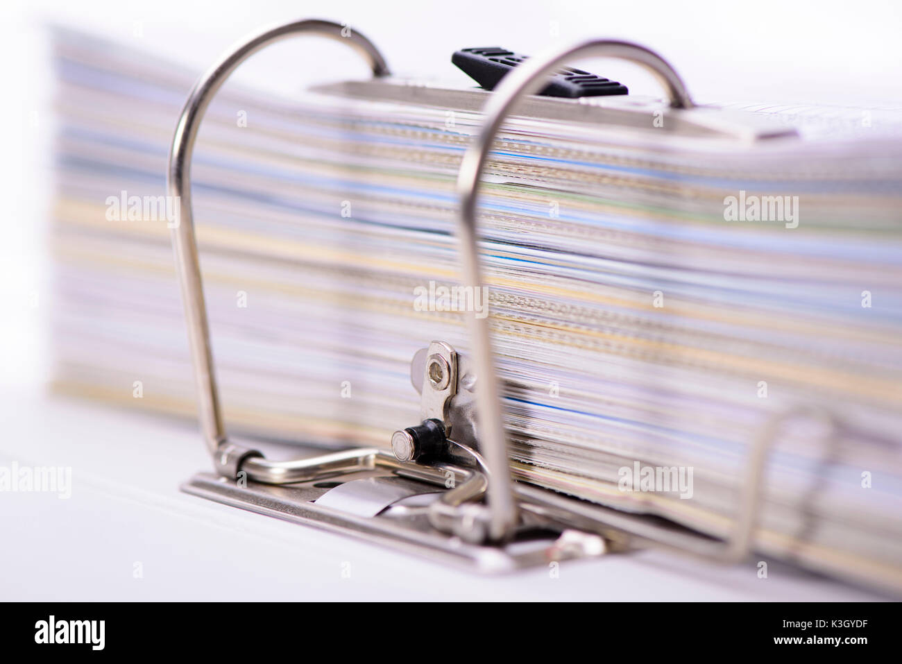 Folder close paper los and seal in detail Stock Photo - Alamy