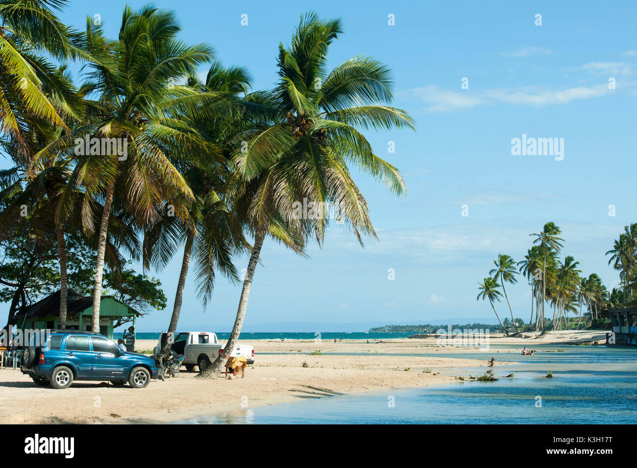 The Dominican Republic, north-east, La Entrada, Playa La Entrada Stock ...