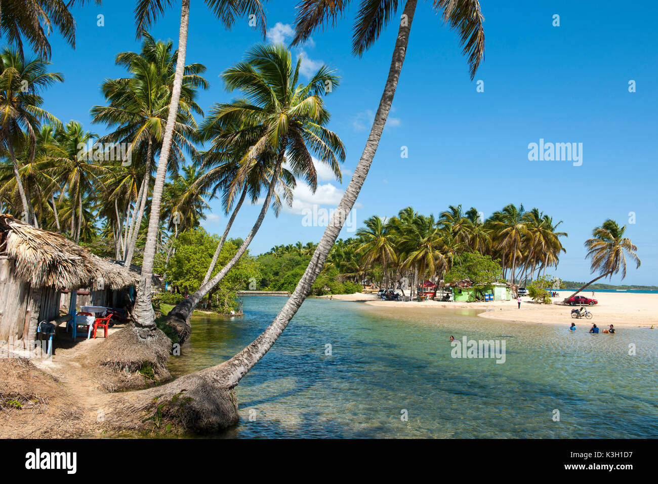 The Dominican Republic, north-east, La Entrada, Playa La Entrada Stock ...