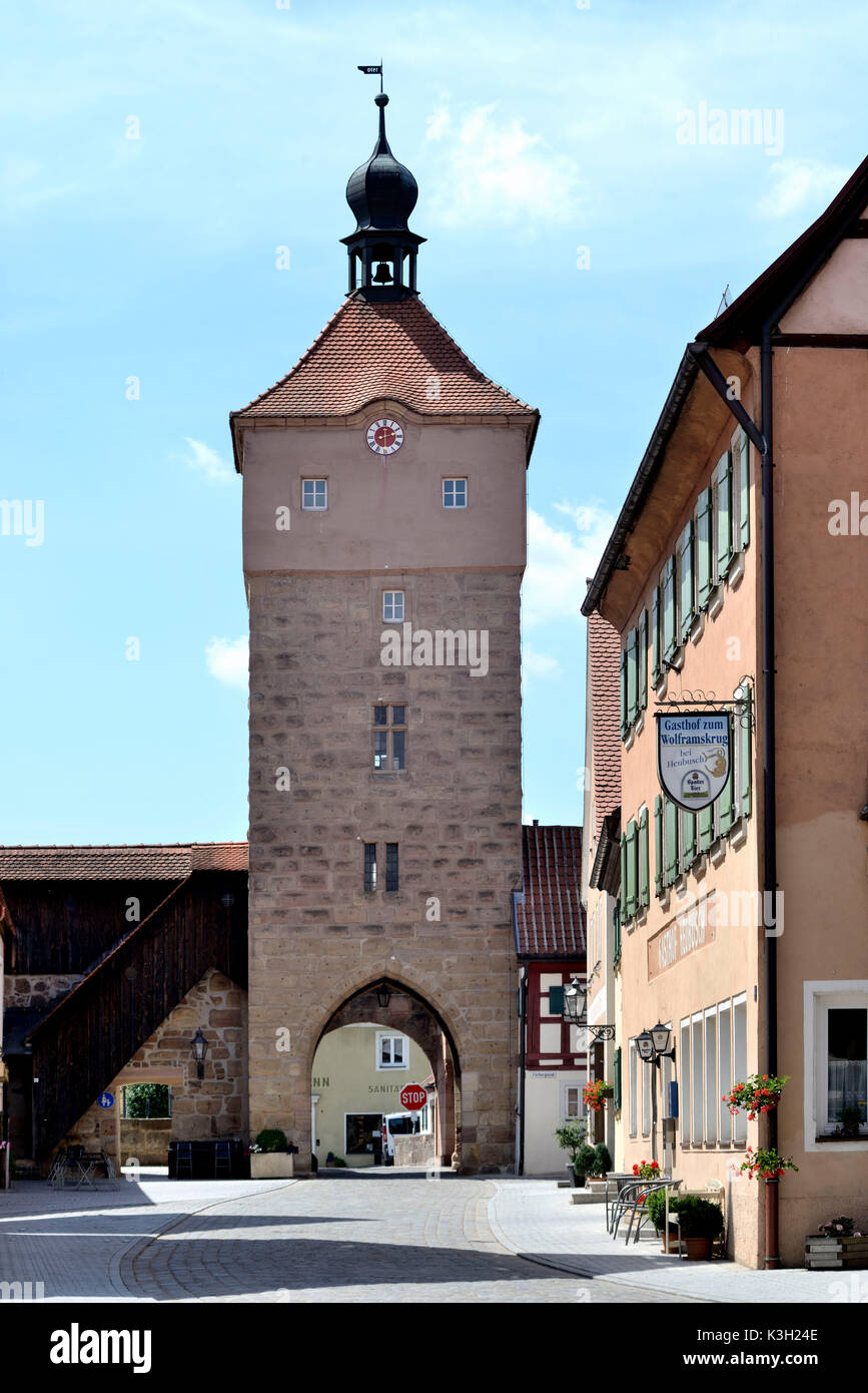 Wolframs-Eschenbach. upper gate Stock Photo - Alamy