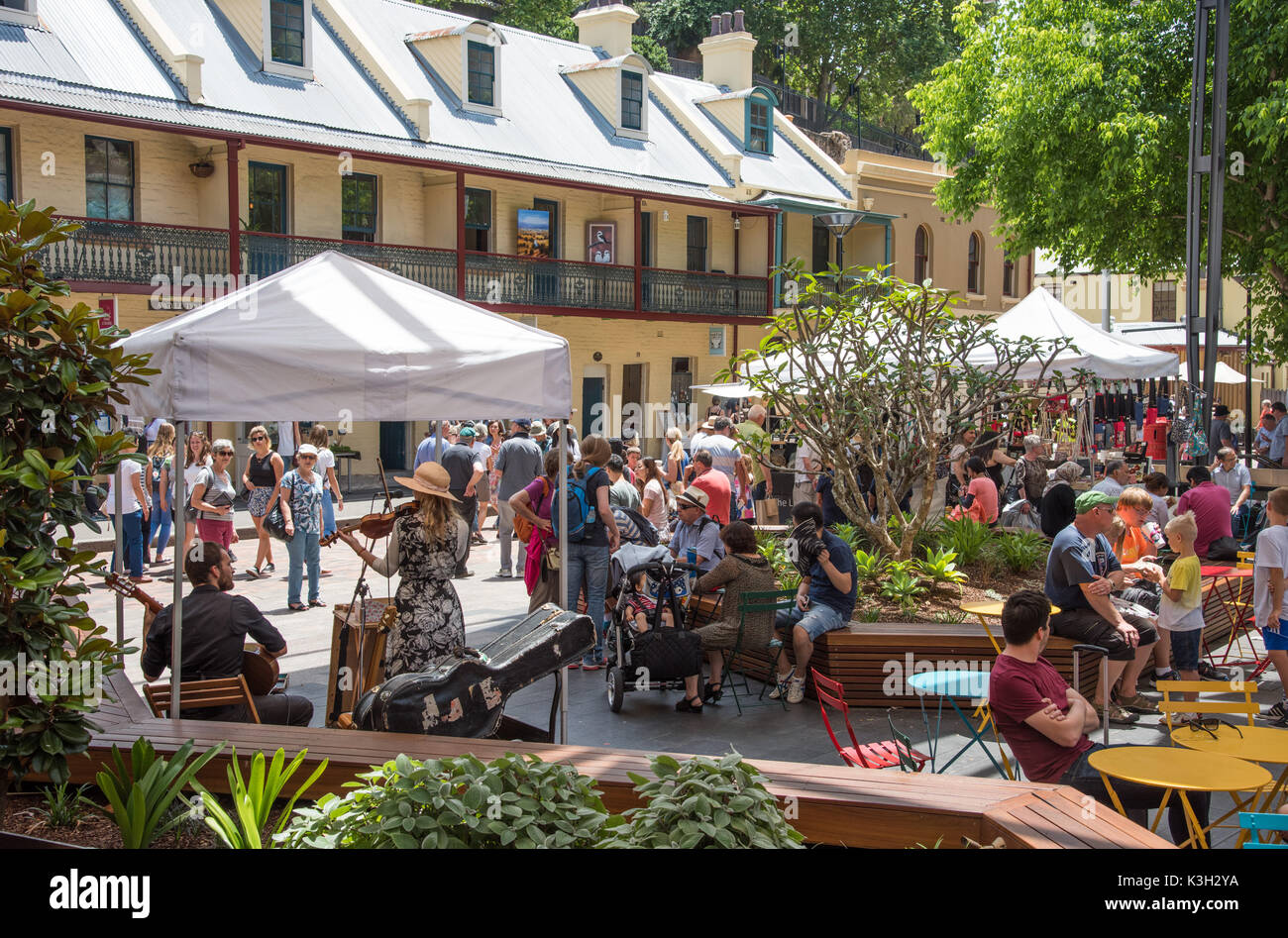 SYDNEY,NSW,AUSTRALIA-NOVEMBER 20,2016: People eating at the Rocks ...