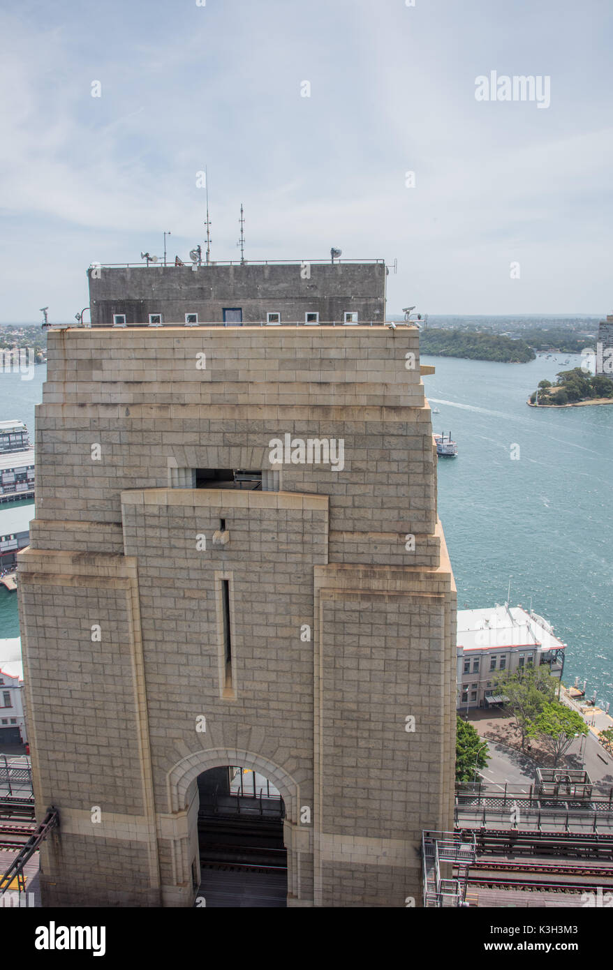 SYDNEY,NSW,AUSTRALIA-NOVEMBER 20,2016: Brick granite Pylon at the ...