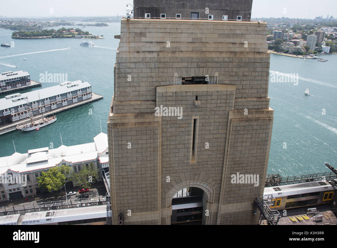 SYDNEY,NSW,AUSTRALIA-NOVEMBER 20,2016: Harbour Bridge Pylon with ...