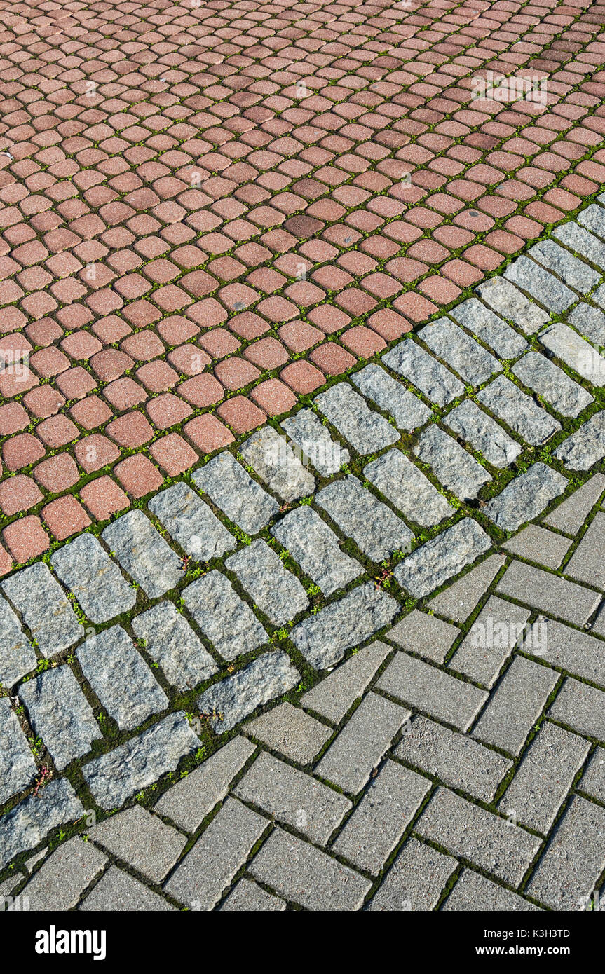 Natural Science, Detail of the pavement from the different tiles Stock ...
