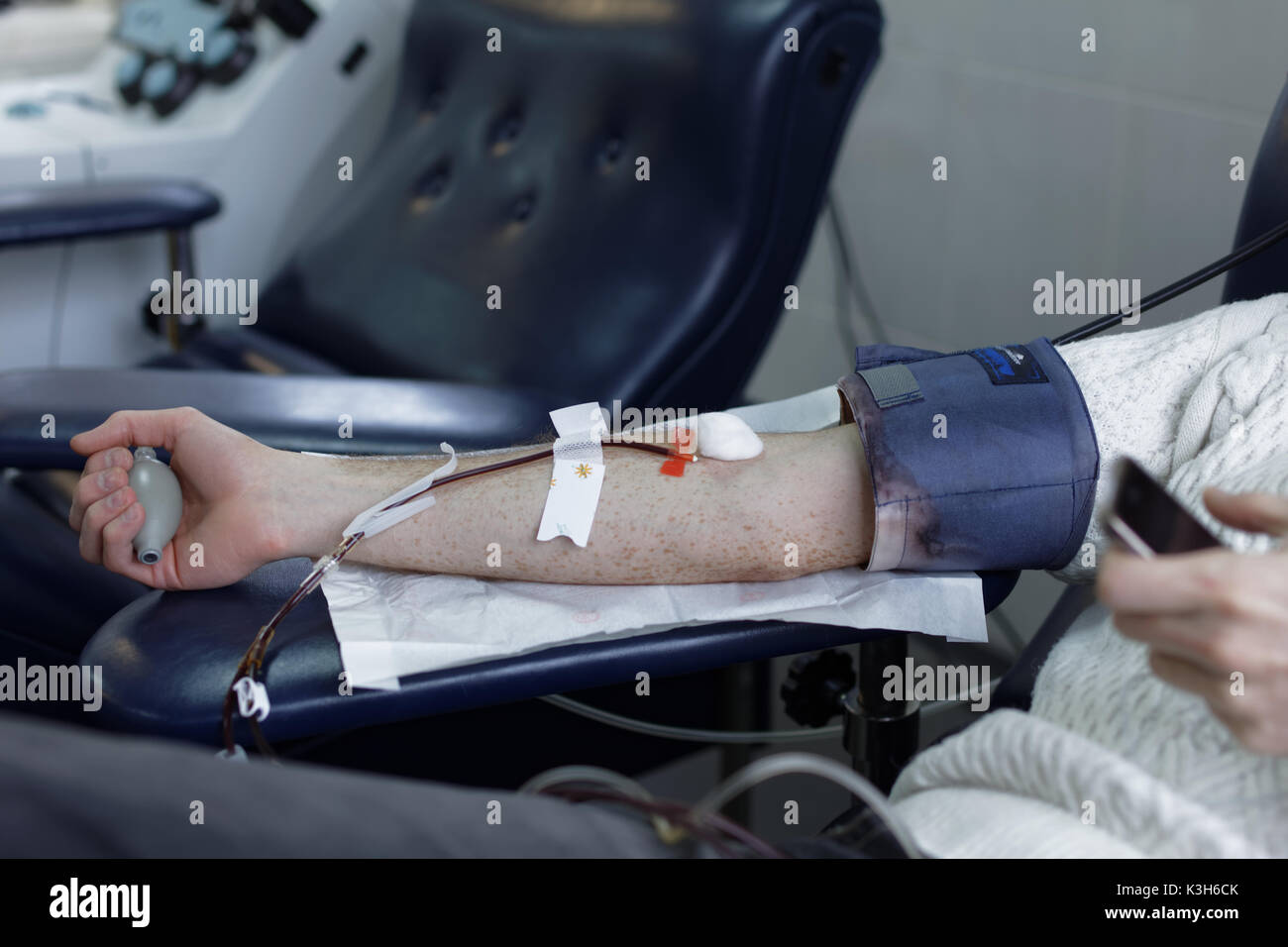 Blood transfusion station hi-res stock photography and images - Alamy