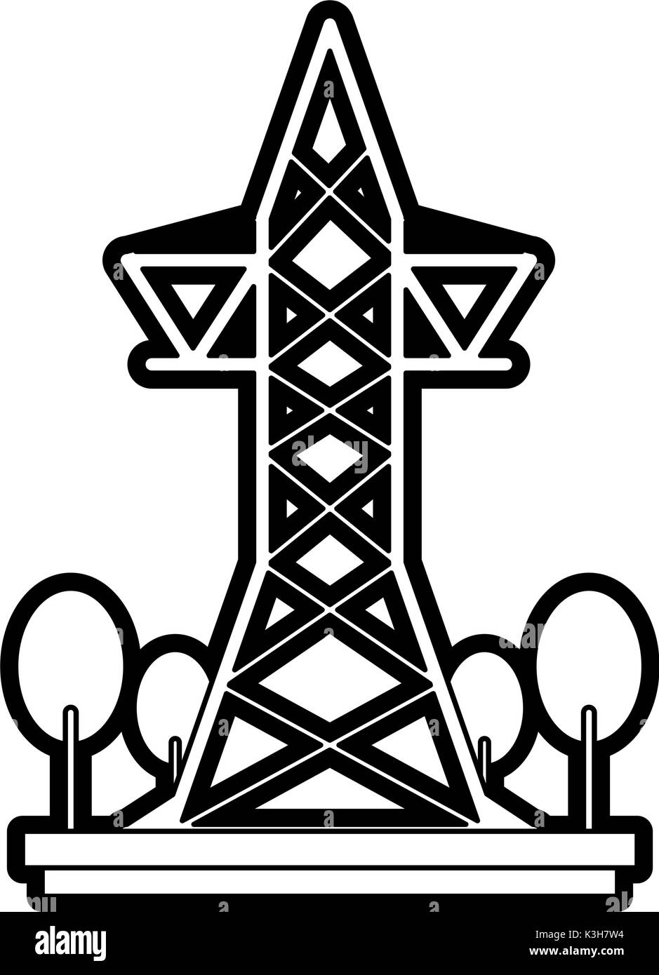 Isolated electric tower design Stock Vector Image & Art - Alamy