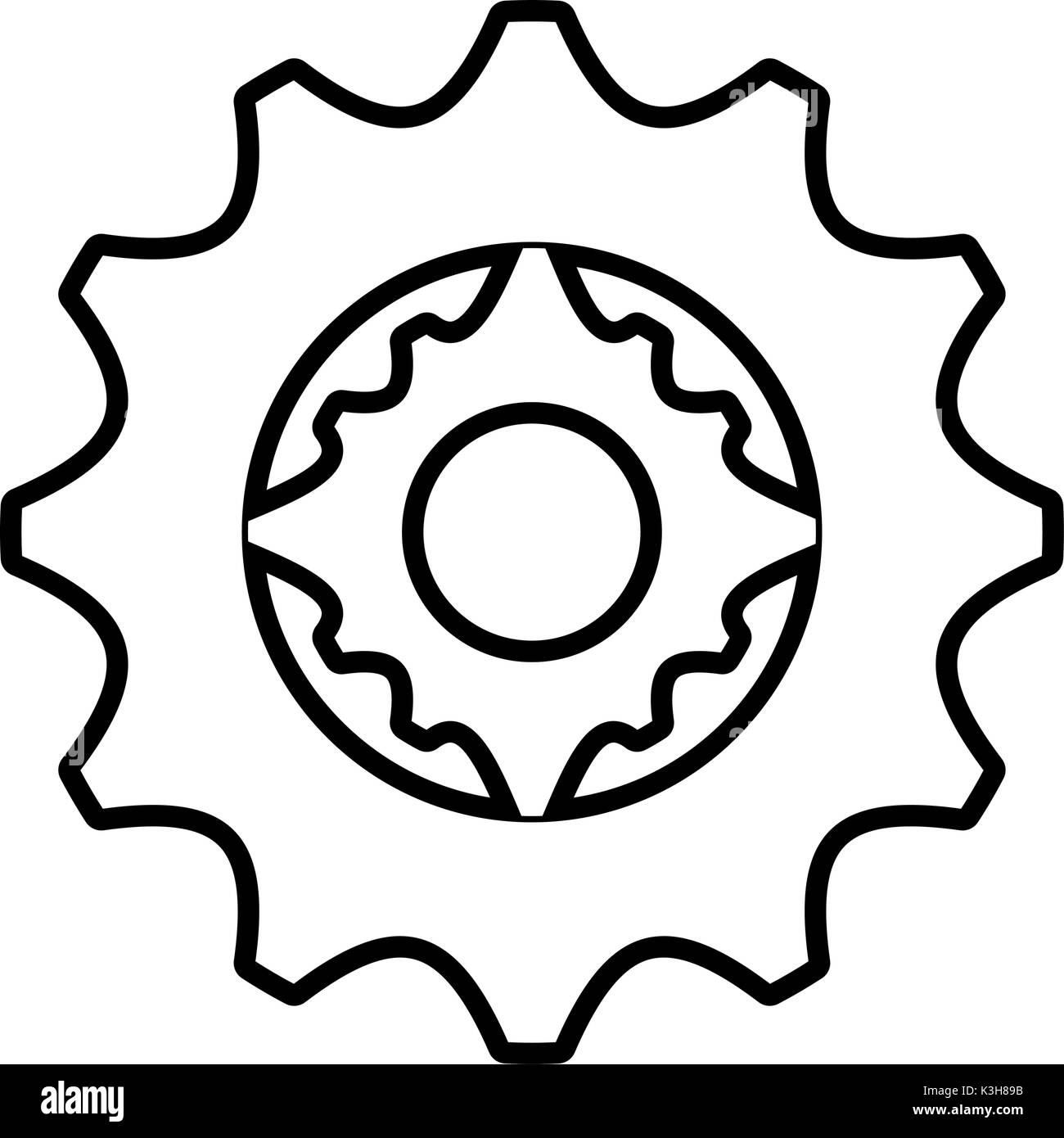Isolated gear design Stock Vector Image & Art - Alamy