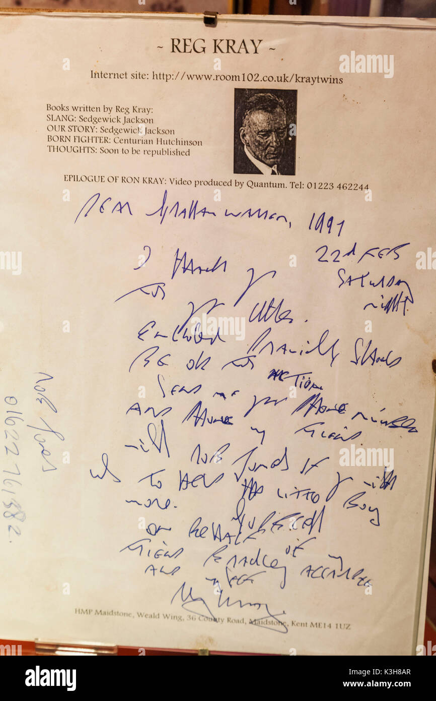 England, East Sussex, Hastings, The True Crime Museum, Exhibit of ...