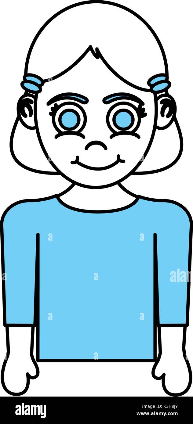 Isolated girl cartoon design Stock Vector Image & Art - Alamy