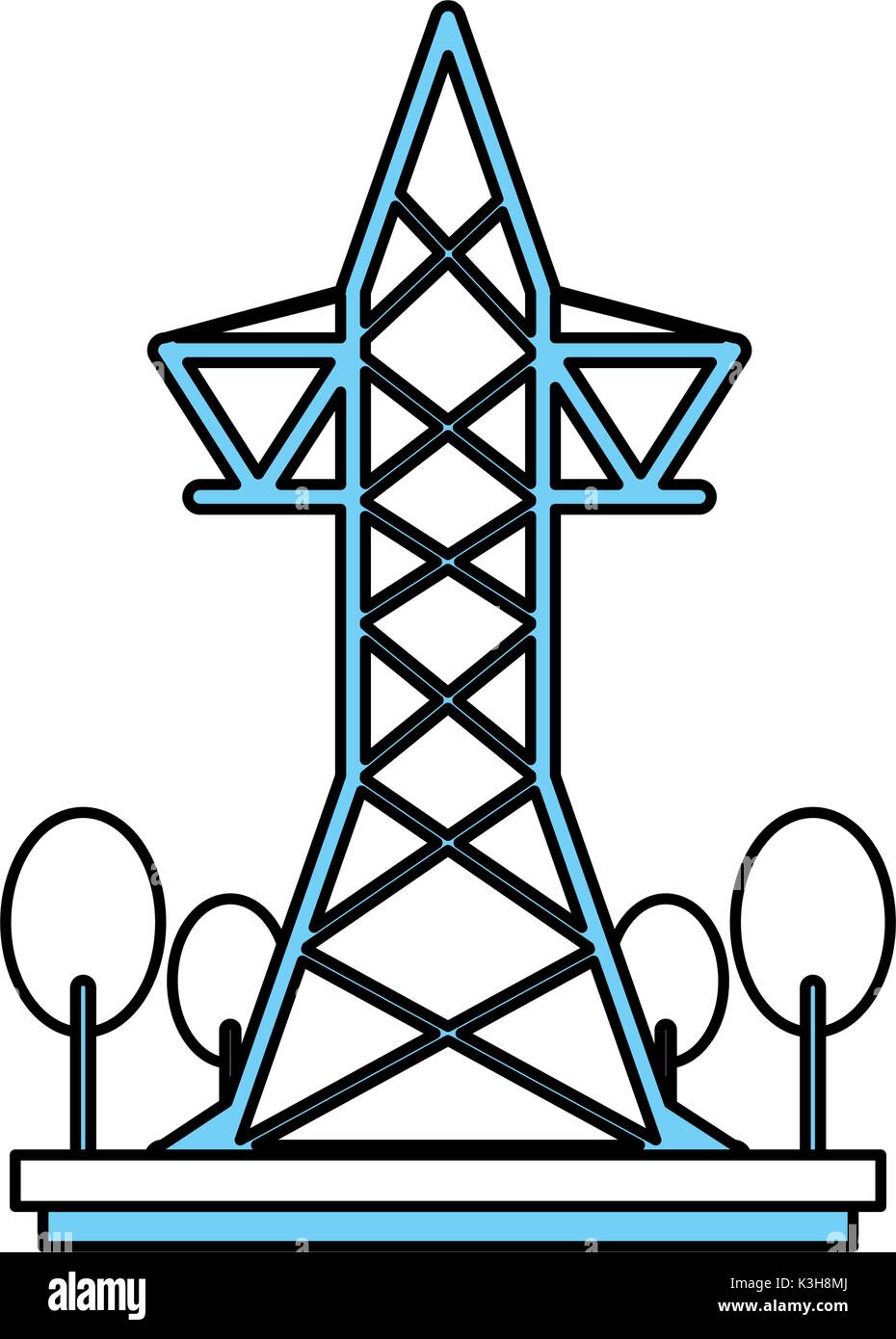 Isolated electric tower design Stock Vector Image & Art - Alamy