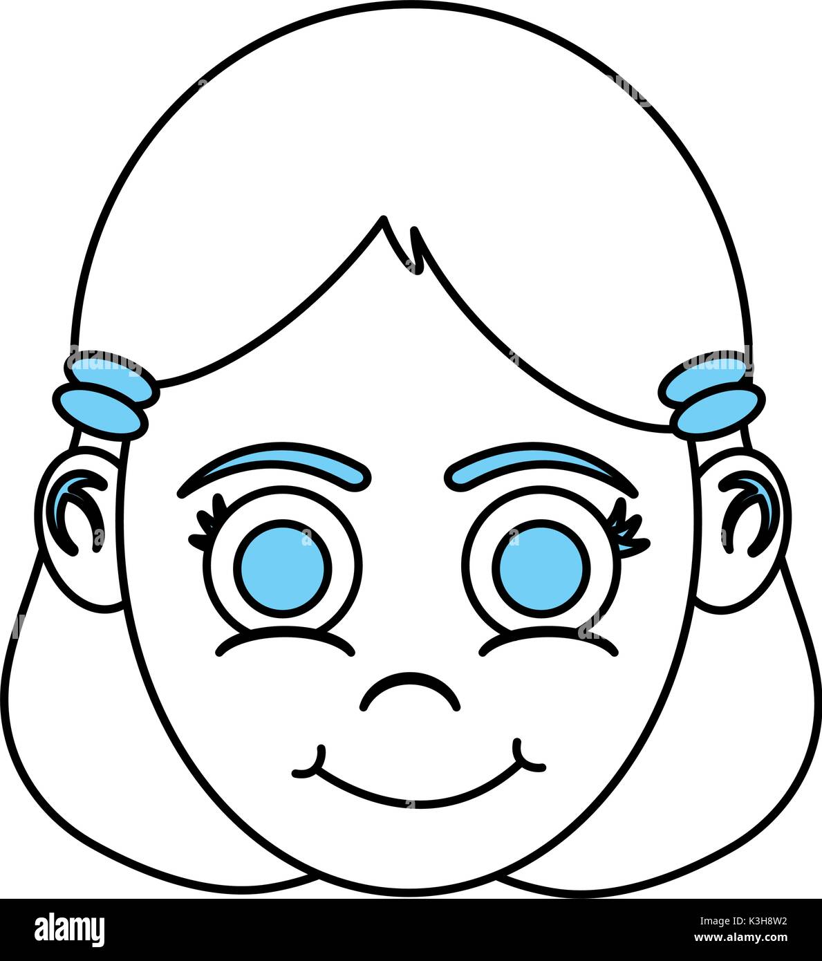Isolated girl cartoon design Stock Vector Image & Art - Alamy