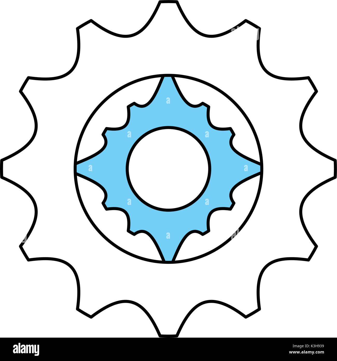 Isolated gear design Stock Vector Image & Art - Alamy