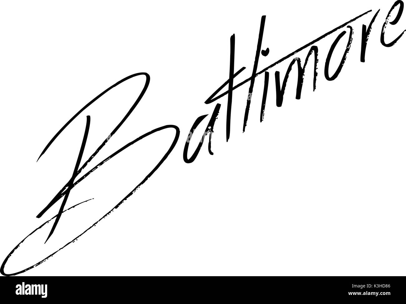 Baltimore text sign illustration on white background Stock Vector Image ...