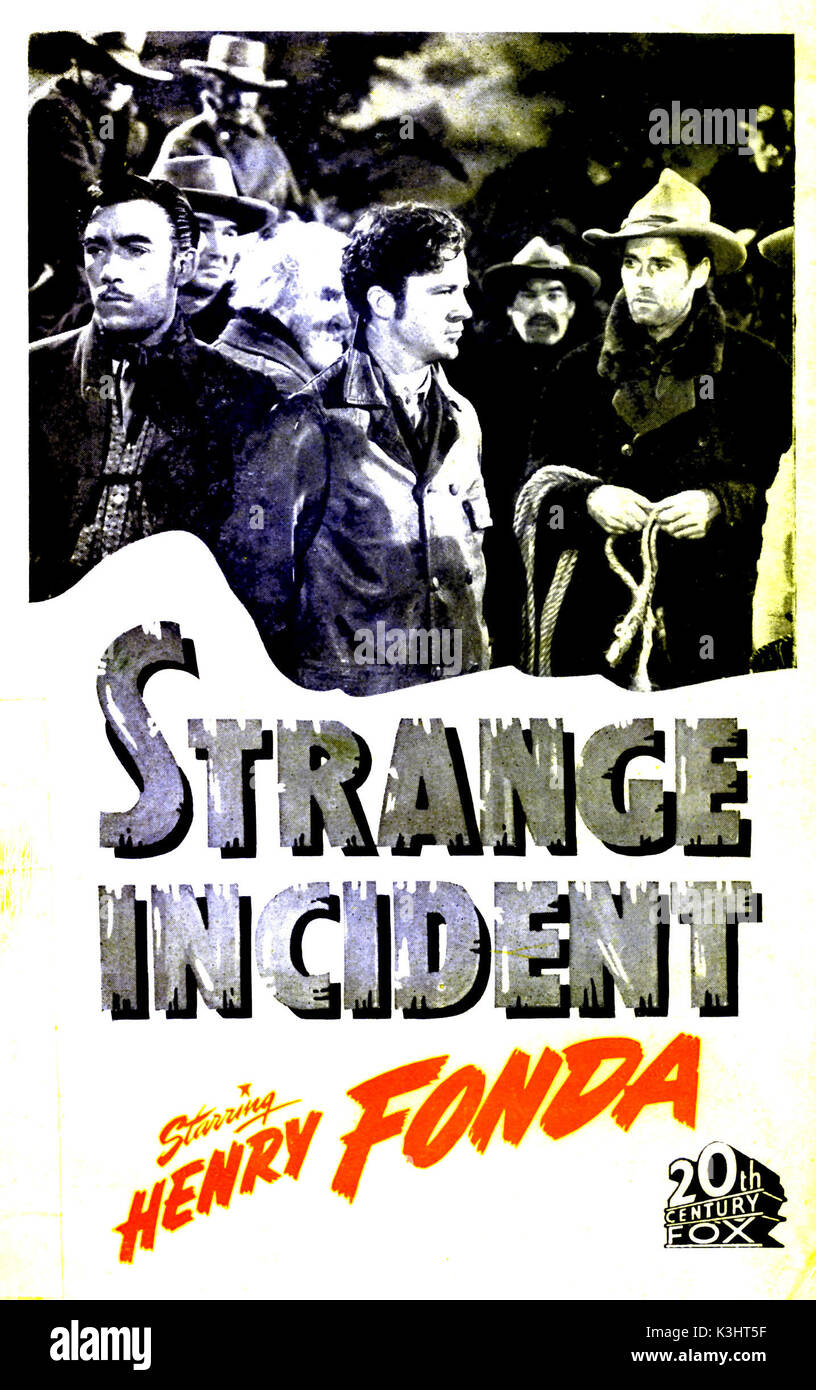 THE OX-BOW INCIDENT aka STRANGE INCIDENT HENRY FONDA Date: 1943 Stock ...