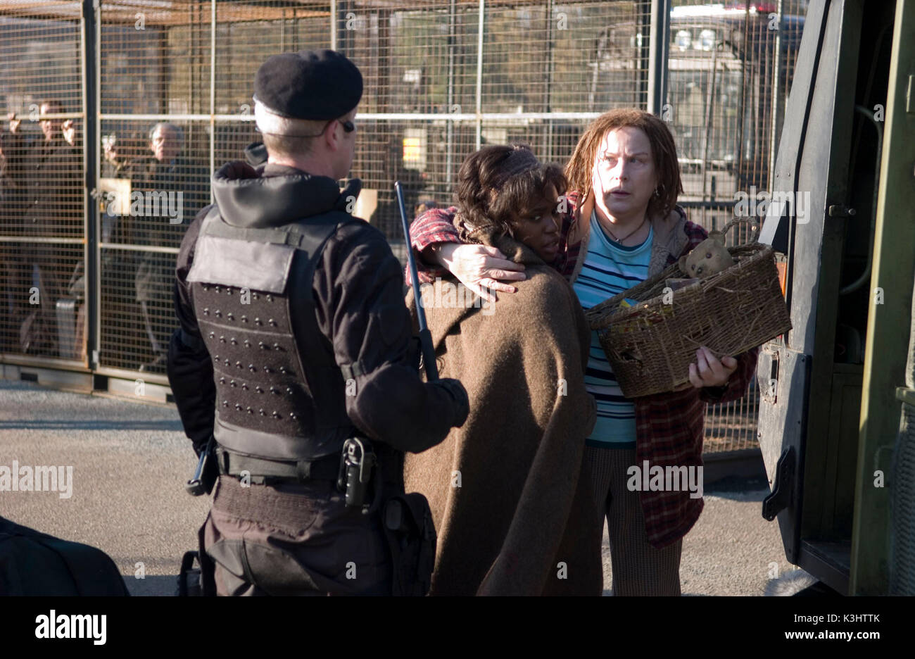 Nurse Miriam (PAM FERRIS) and the planet's last hope, pregnant Kee ...