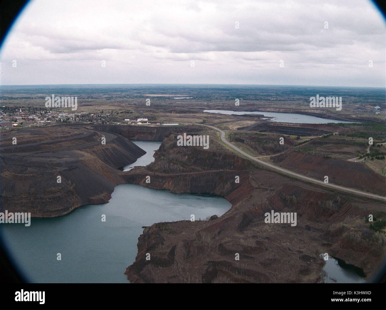 The stark landscape of the Iron Range of Northern Minnesota provides ...