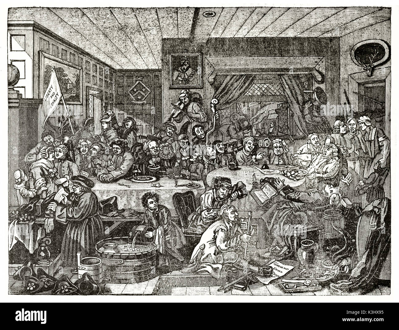 An engraving after hogarth hi-res stock photography and images - Alamy