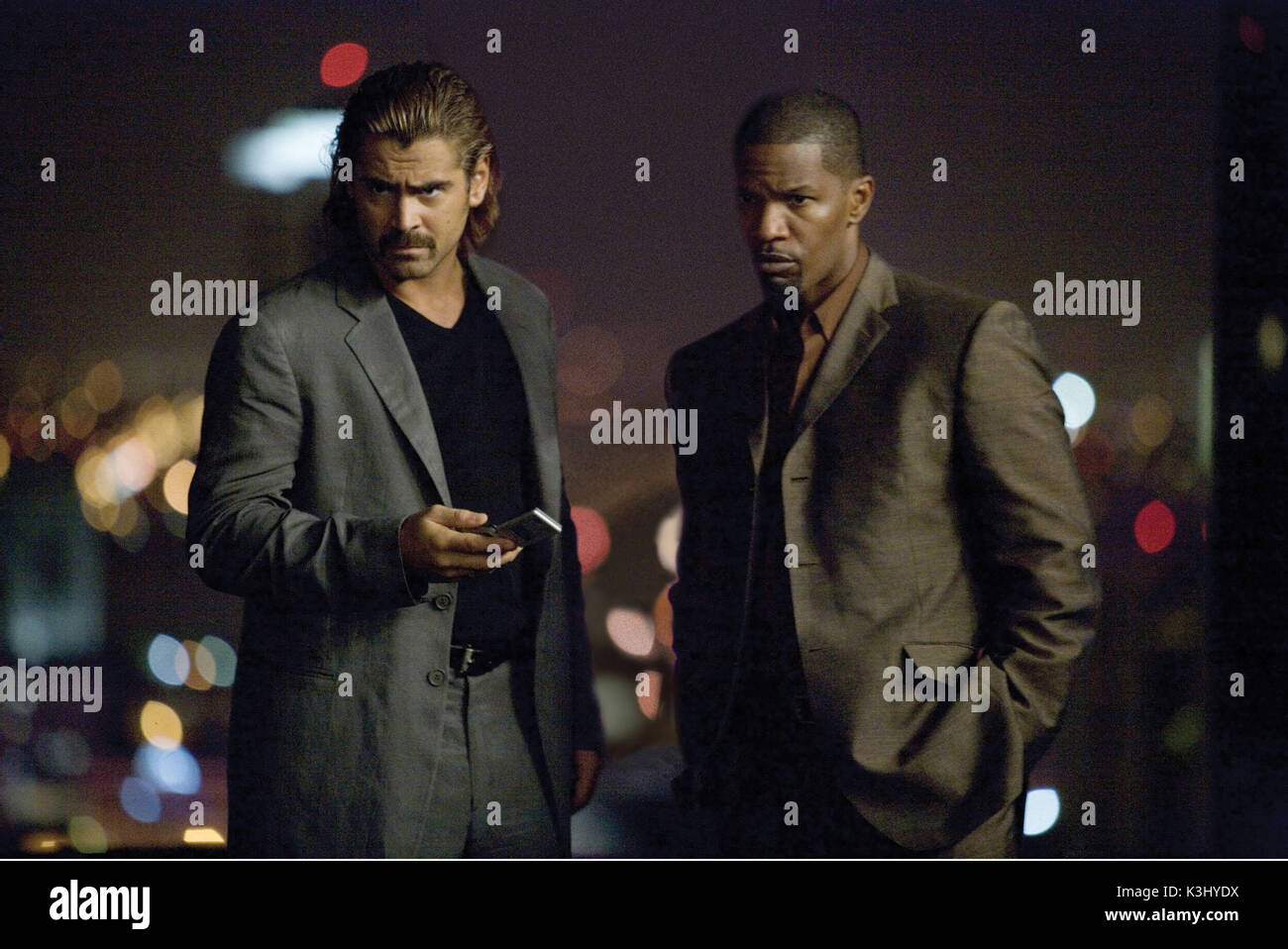 COLIN FARRELL as Detective Sonny Crockett and JAMIE FOXX as Detective ...