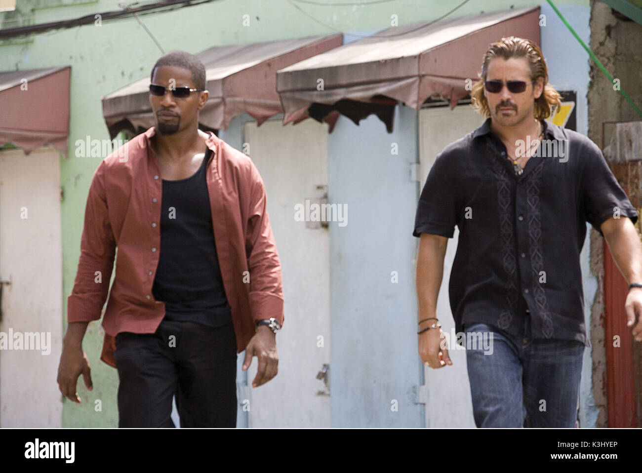JAMIE FOXX as Detective Ricardo Tubbs and COLIN FARRELL as Detective ...