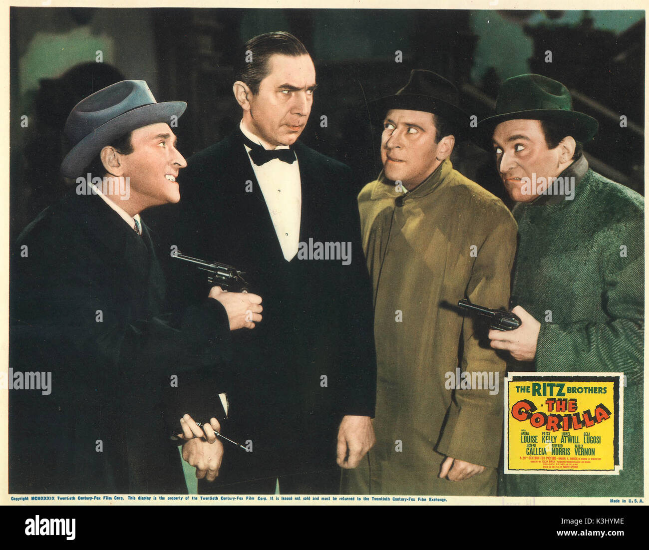 THE GORILLA THE RITZ BROTHERS, BELA LUGOSI Date: 1939 Stock Photo - Alamy