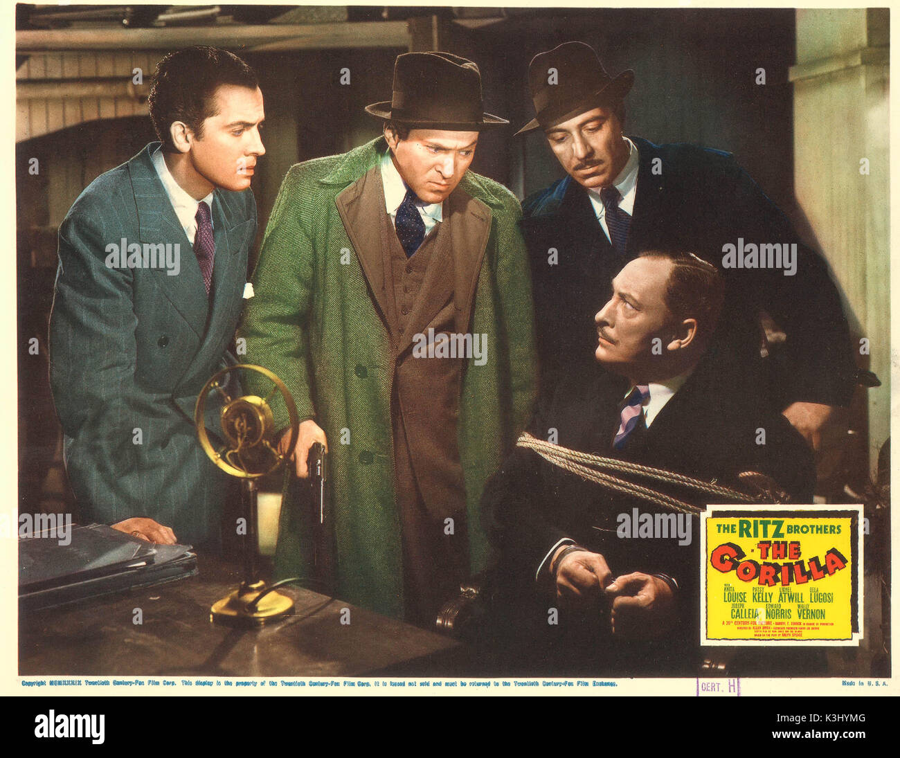 THE GORILLA EDWARD NORRIS, RITZ BROTHER , LIONEL ATWILL, JOSEPH CALLEIA ...