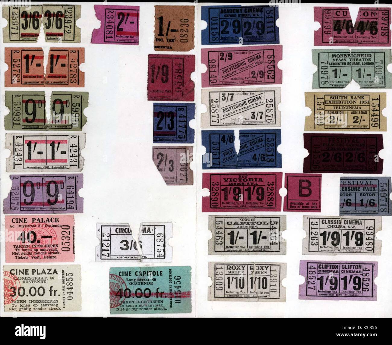 SELECTION OF CINEMA TICKETS Stock Photo - Alamy