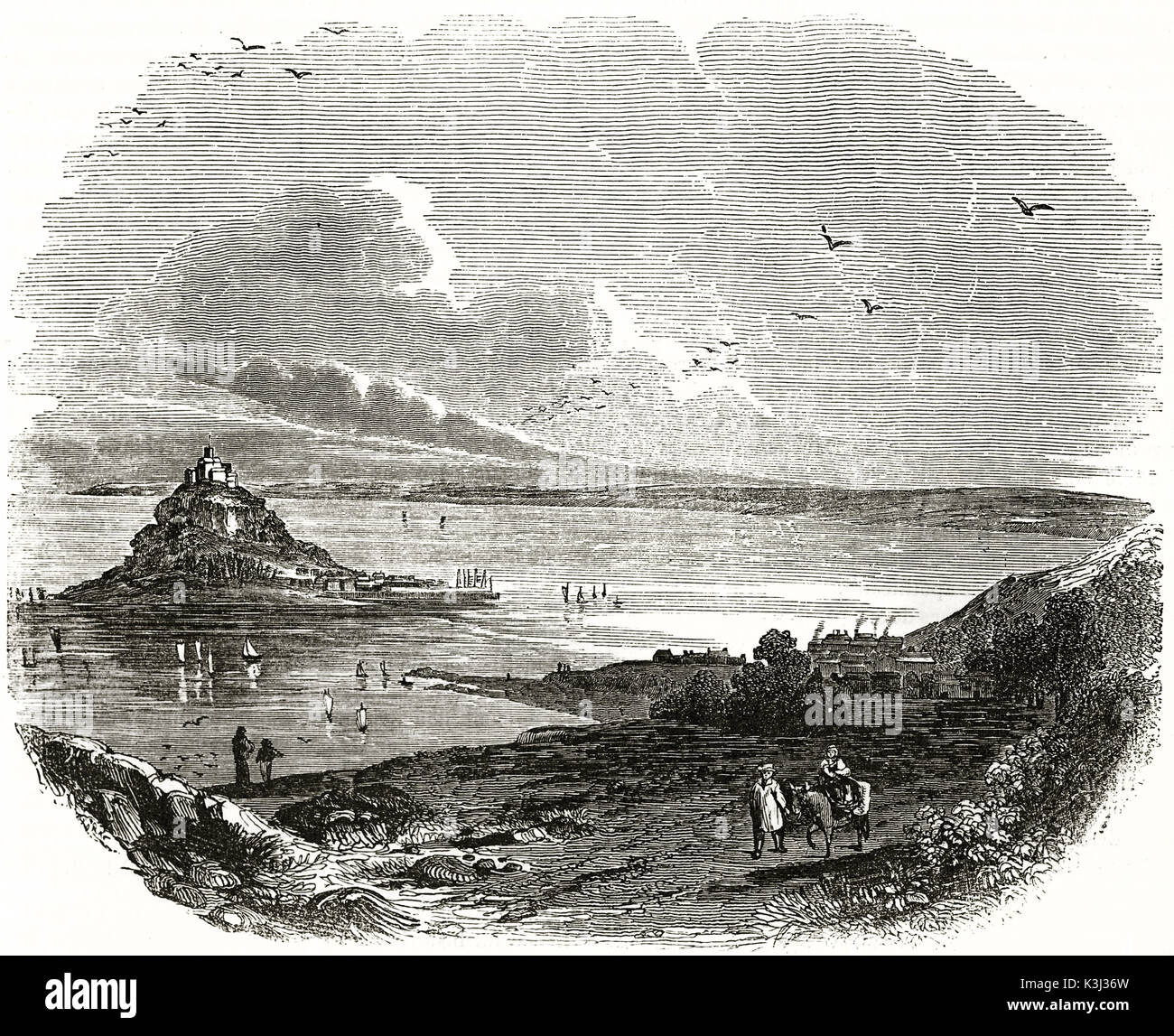 Tidal island in mounts bay hi-res stock photography and images - Alamy