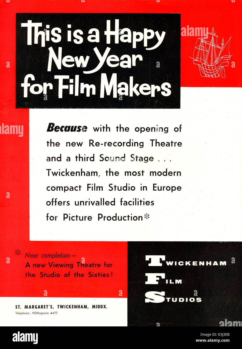 TWICKENHAM FILM STUDIOS advert 1961 TWICKENHAM FILM STUDIOS advert 1961 ...