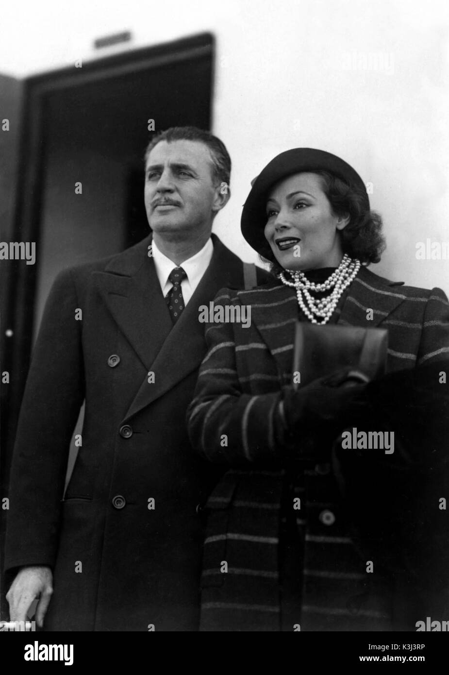 DOLORES DEL RIO with husband MGM Art Director CEDRIC GIBBONS Stock ...