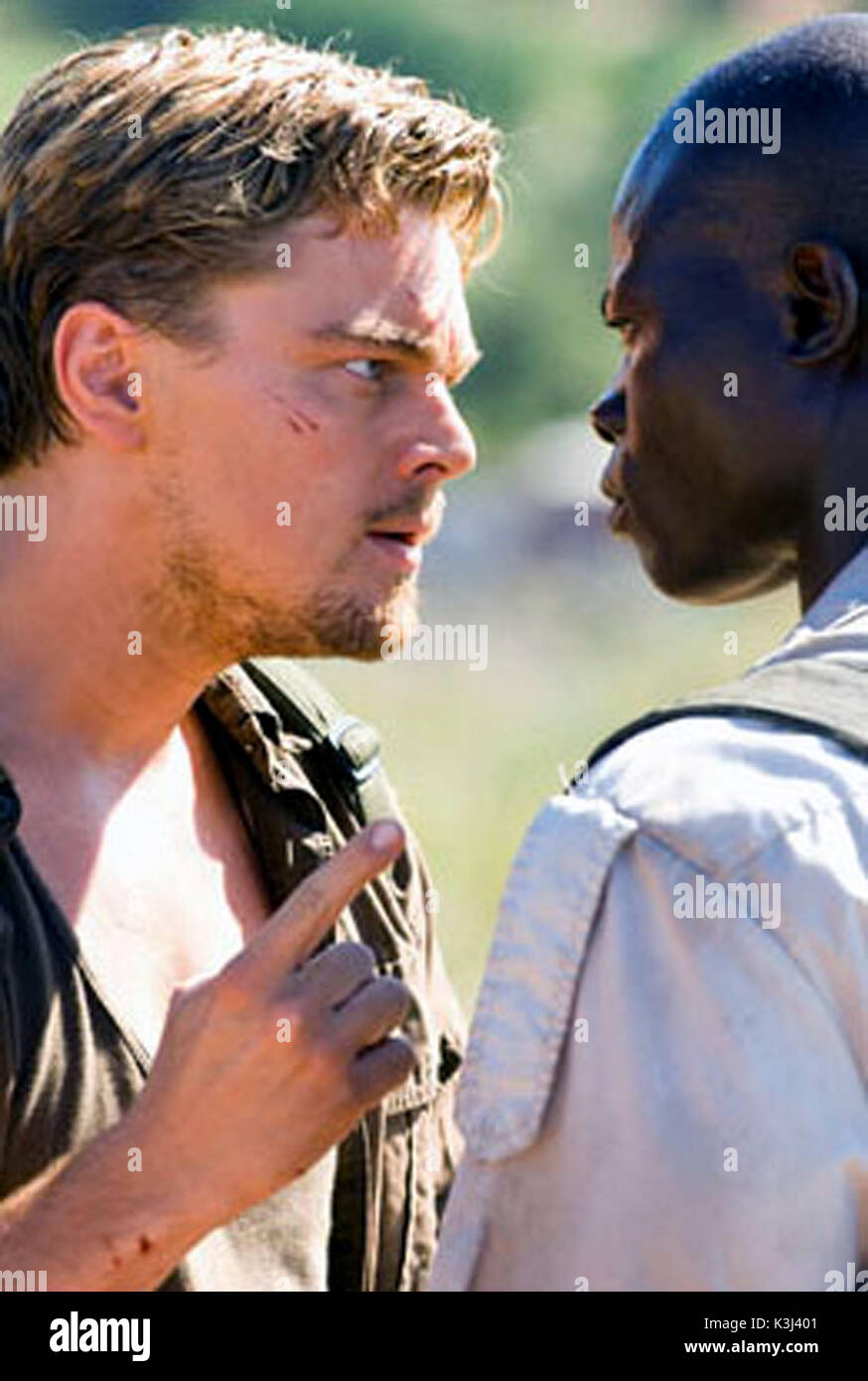 BLOOD DIAMOND LEONARDO DICAPRIO, DJIMON HOUNSOU Date: 2006 Stock Photo ...
