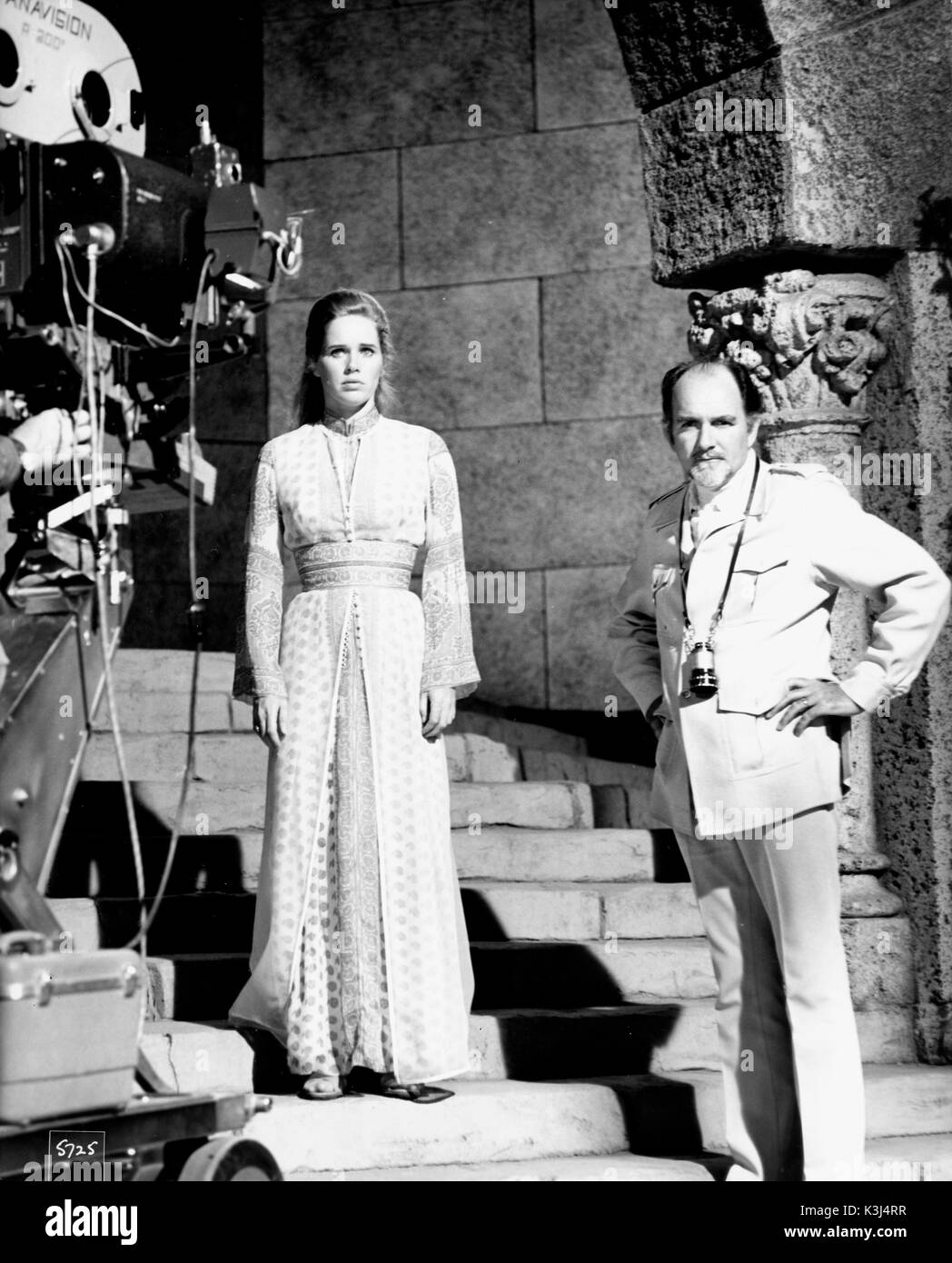LOST HORIZON from left - actor LIV ULLMAN , director CHARLES JARROTT ...