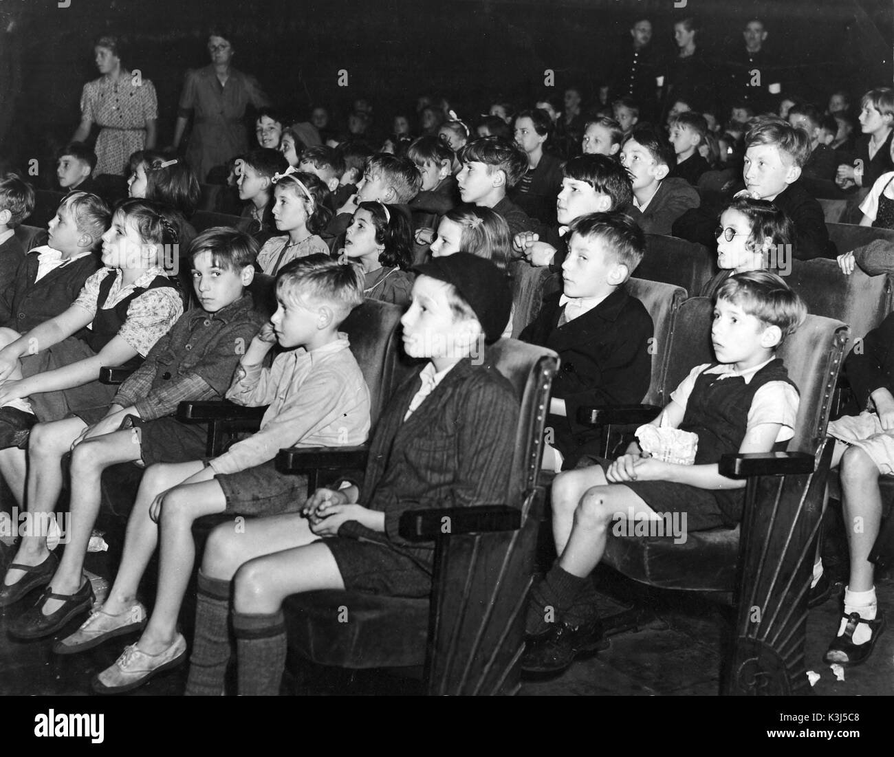 CHILDREN'S SATURDAY MORNING FILM CLUB c. 1948 Stock Photo - Alamy