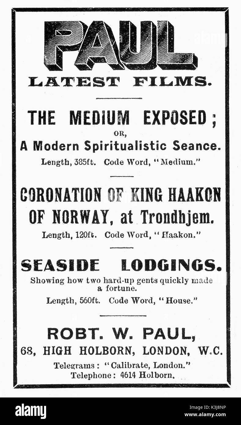 Robert w. paul Black and White Stock Photos & Images - Alamy