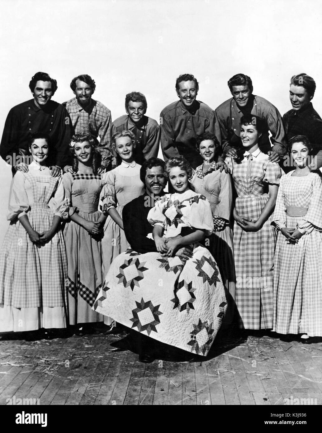 SEVEN BRIDES FOR SEVEN BROTHERS [US 1954] [back row, L-R] TOMMY RALL ...