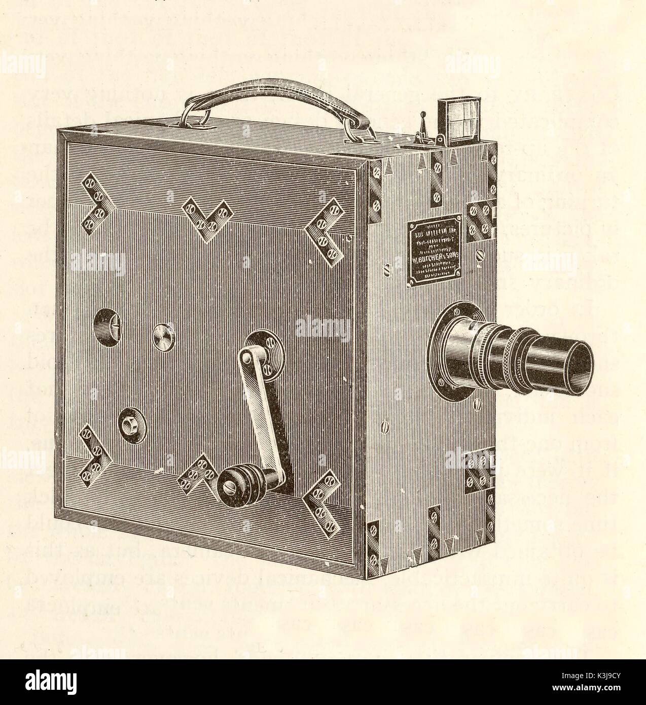 A WILLIAMSON TOPICAL FILM CAMERA MODEL NO. 7 FOR 35mm MOVING PICTURE ...