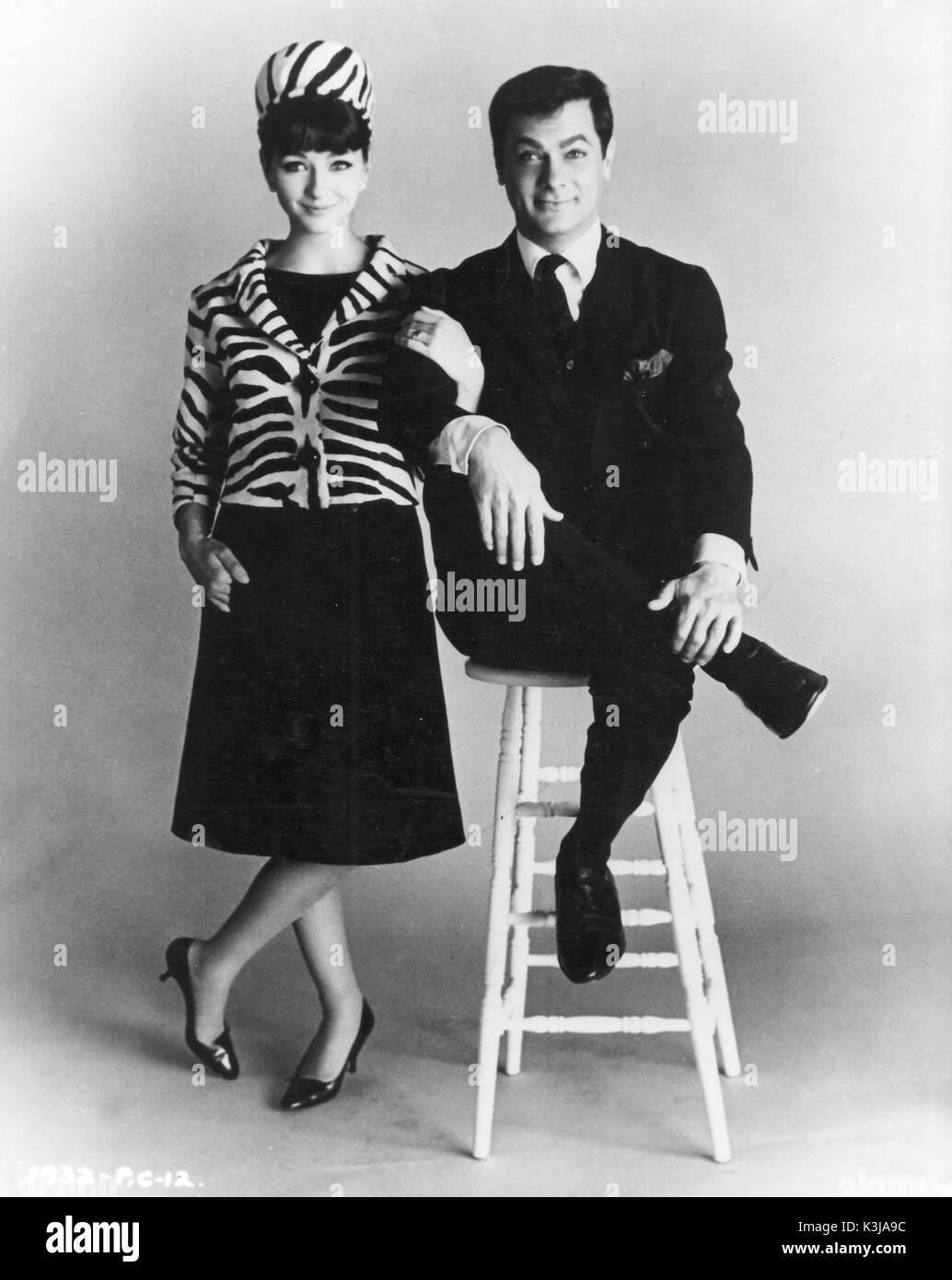 Christine kaufmann and tony curtis Black and White Stock Photos ...