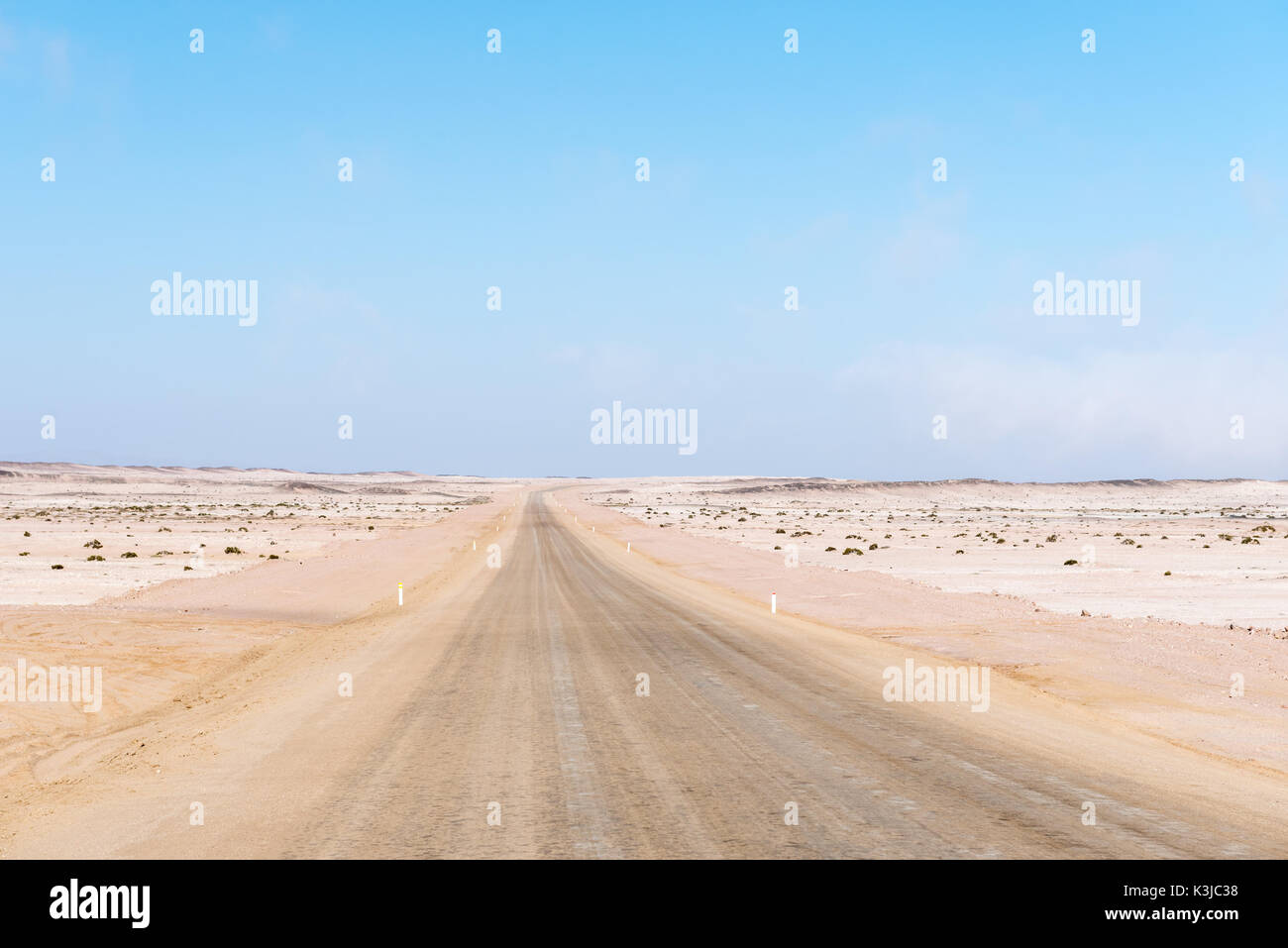 The salt road between Ugabmund and Henties Bay in the Namib Desert of ...