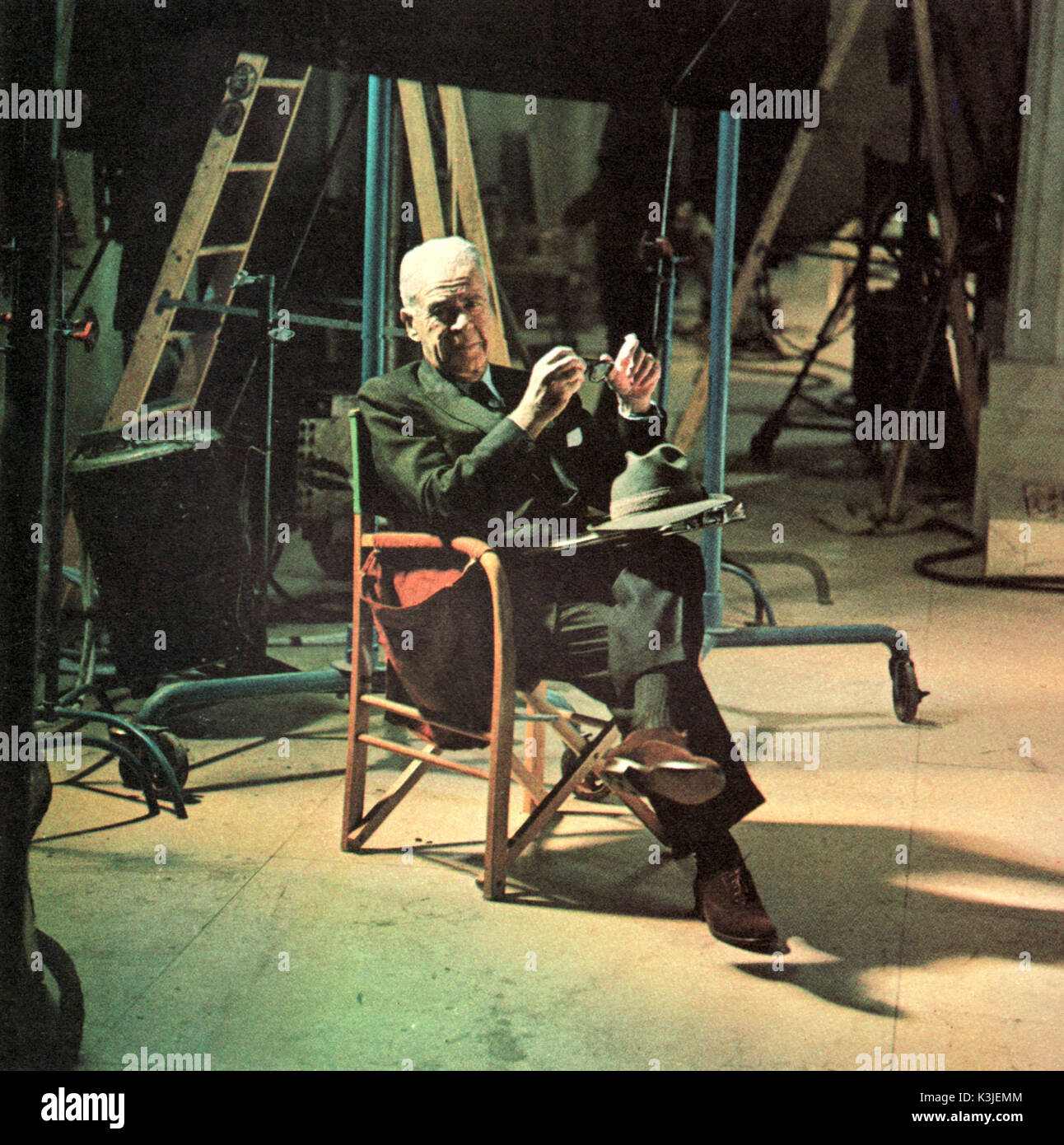 WALTER WANGER American Film Producer on the set of CLEOPATRA, 1963 ...