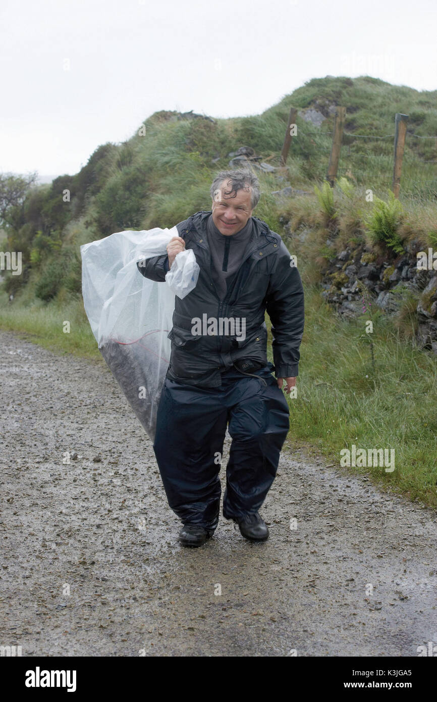THE WIND THAT SHAKES THE BARLEY Sound recordist RAY BECKETT in rain in ...