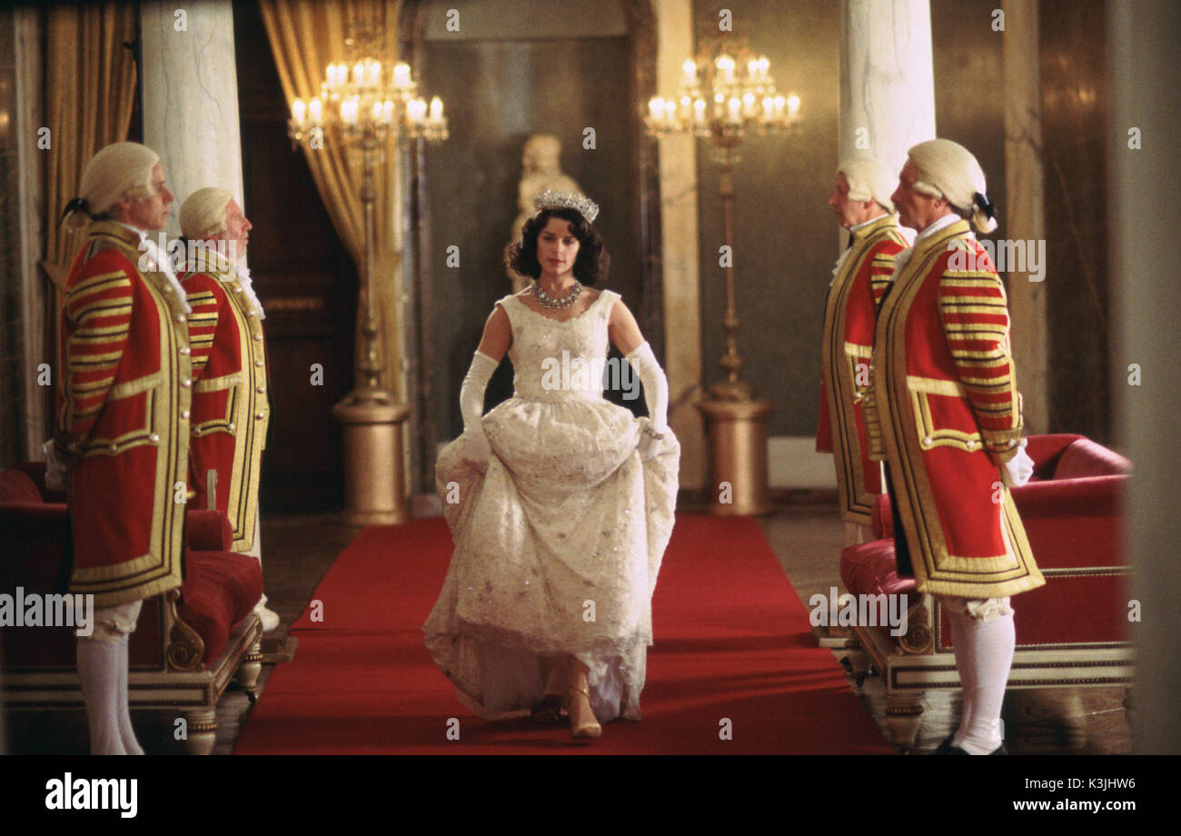 CHURCHILL: THE HOLLYWOOD YEARS Neve Campbell as Elizabeth walking down ...