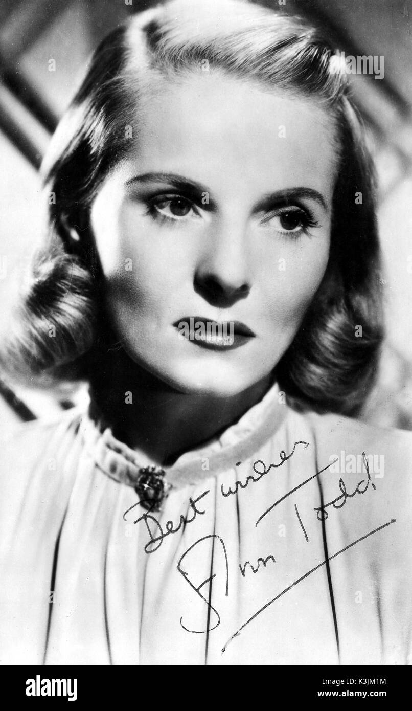 ANN TODD British actor ANN TODD Stock Photo - Alamy