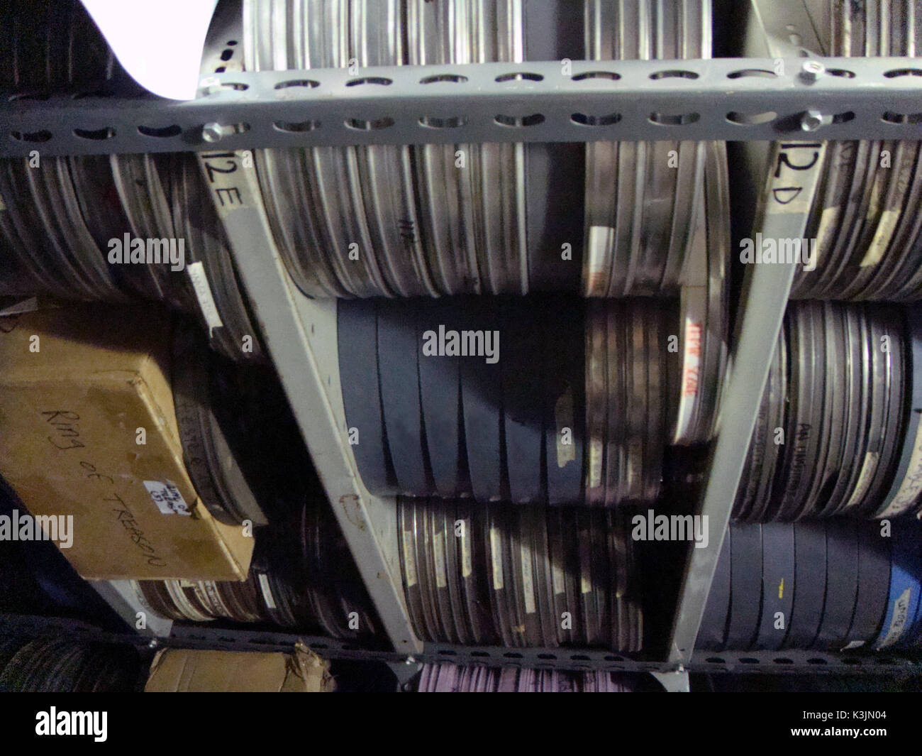 ARCHIVED FILM CANS at the Cinema Museum, London, July 2009 Stock Photo ...
