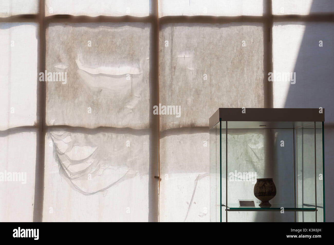 Iran, Tehran, National Museum of Iran, window curtain details Stock ...