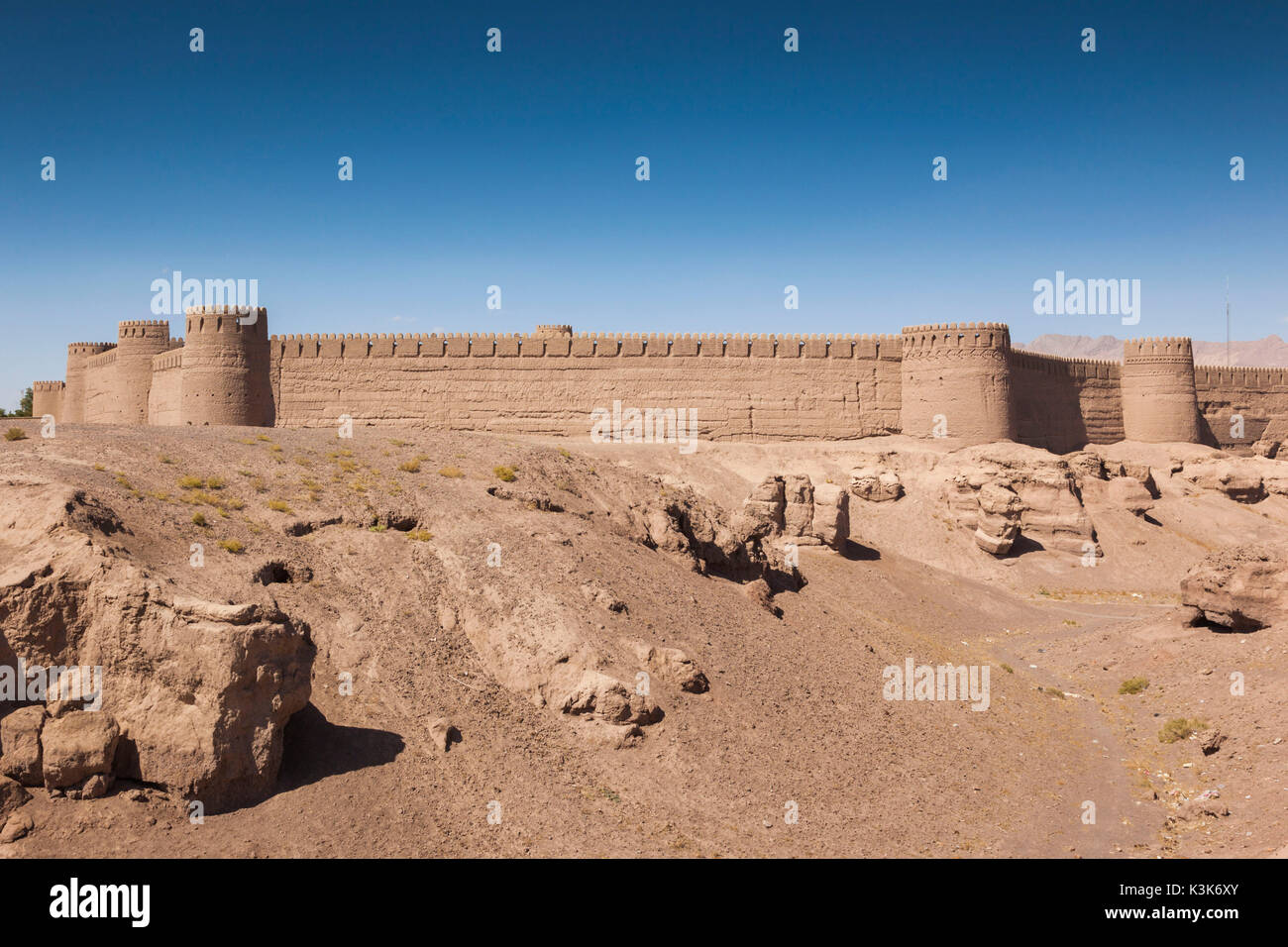 Iran, Southeastern Iran, Rayen, Arg e Rayen, ancient adobe citadel ...