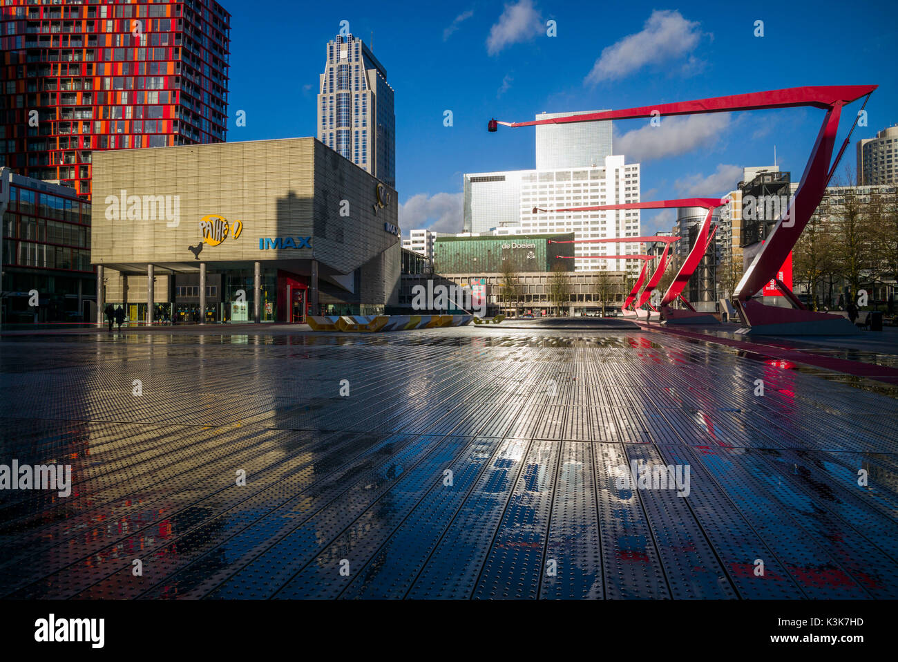 Netherlands, Rotterdam, Schouwburgplein, Theater Square Stock Photo - Alamy