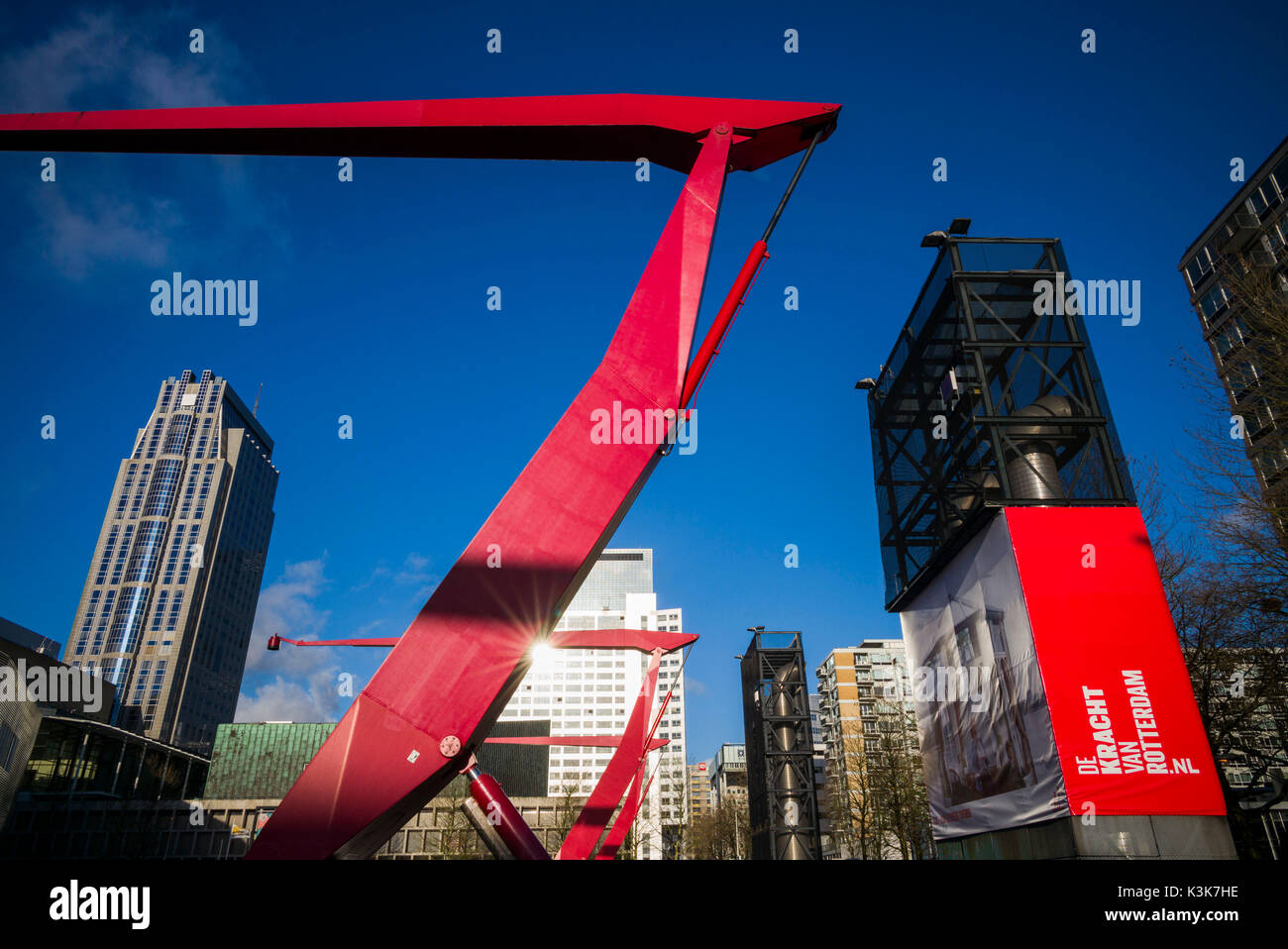 Netherlands, Rotterdam, Schouwburgplein, Theater Square Stock Photo - Alamy