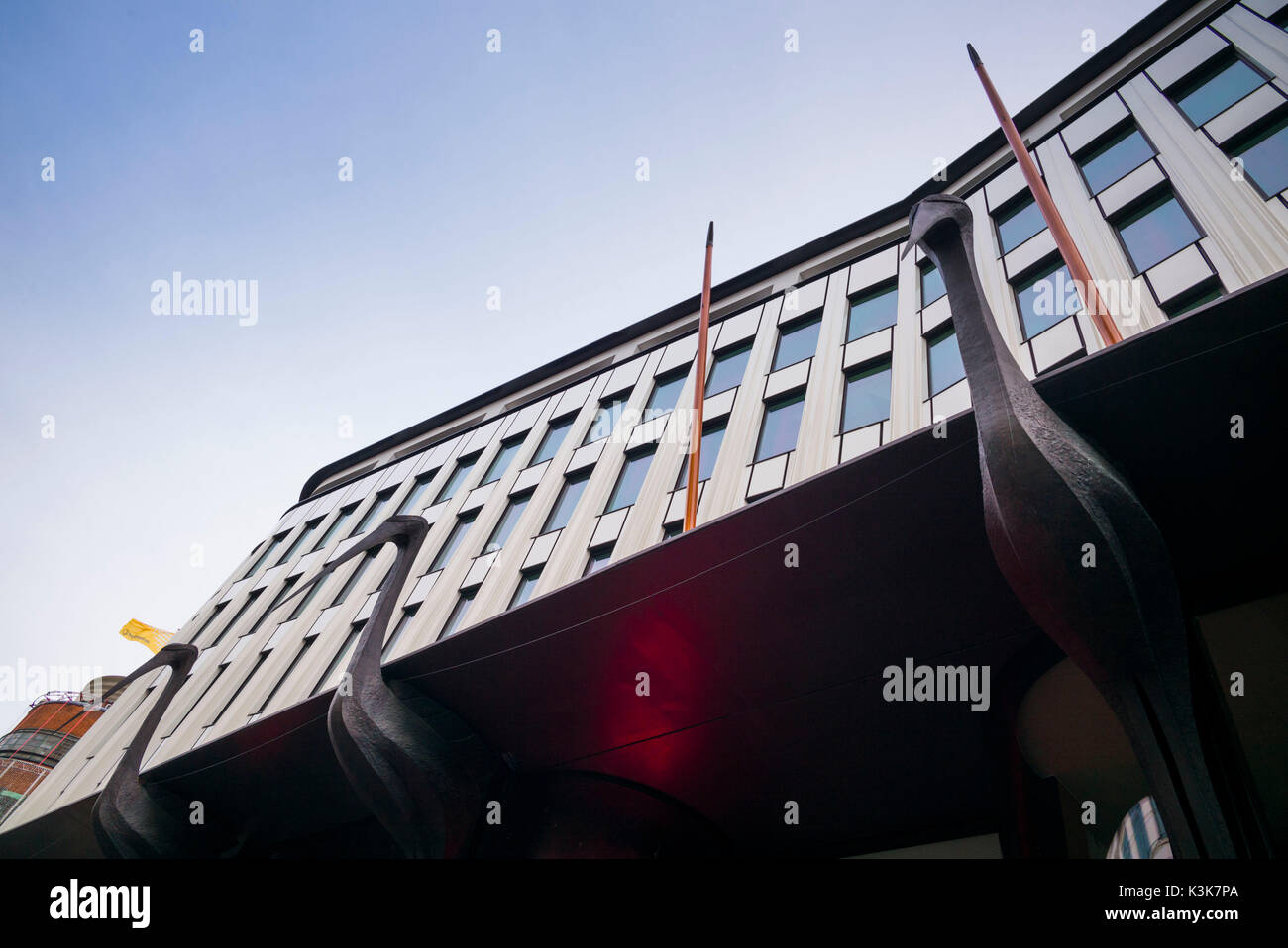 Netherlands, The Hague, Sijthof, newly built stork-themed retail and ...